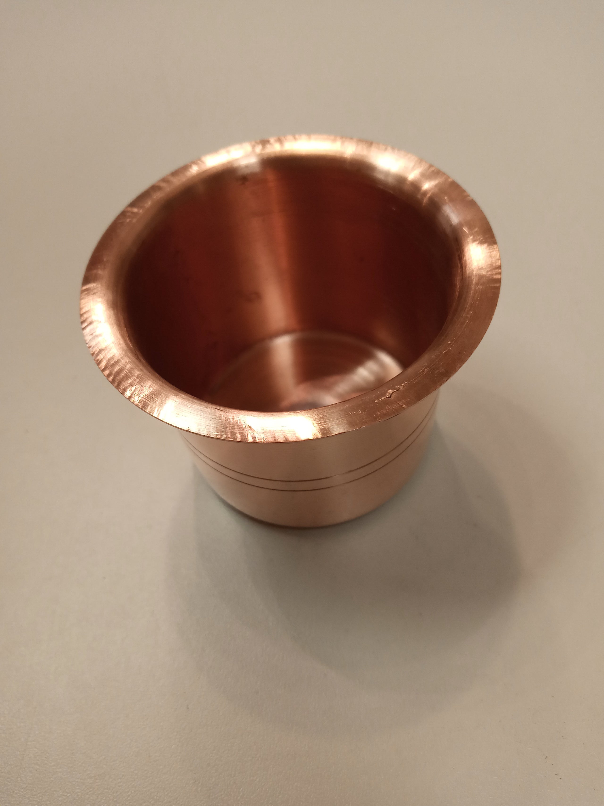 PUJ 1004, copper puja pancha patra. | Tibetan Craft : Meditation Shop