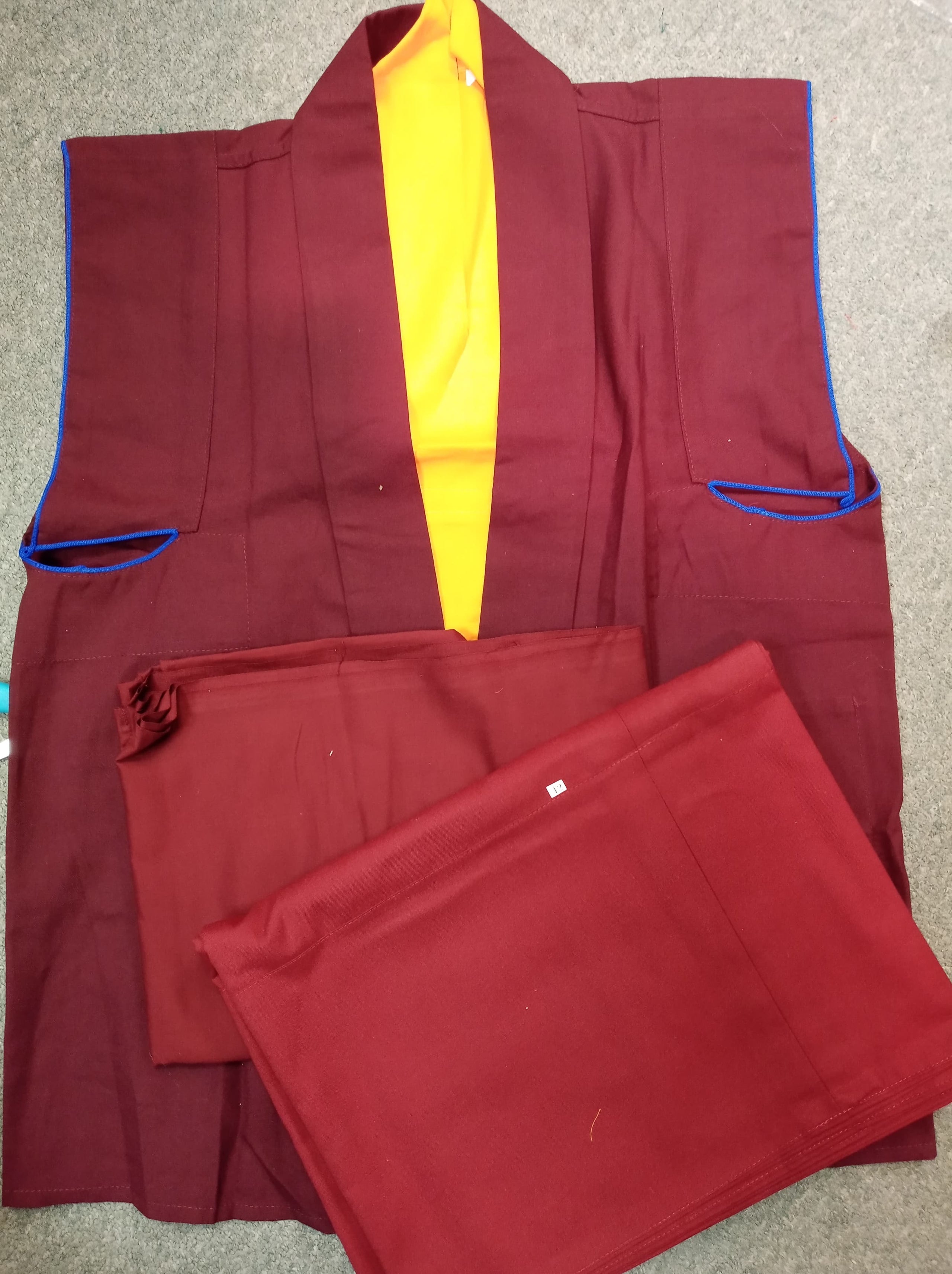 CLT 114 Tibetan Monks Robe 100% cotton.lama dress Nepal | Tibetan Craft ...